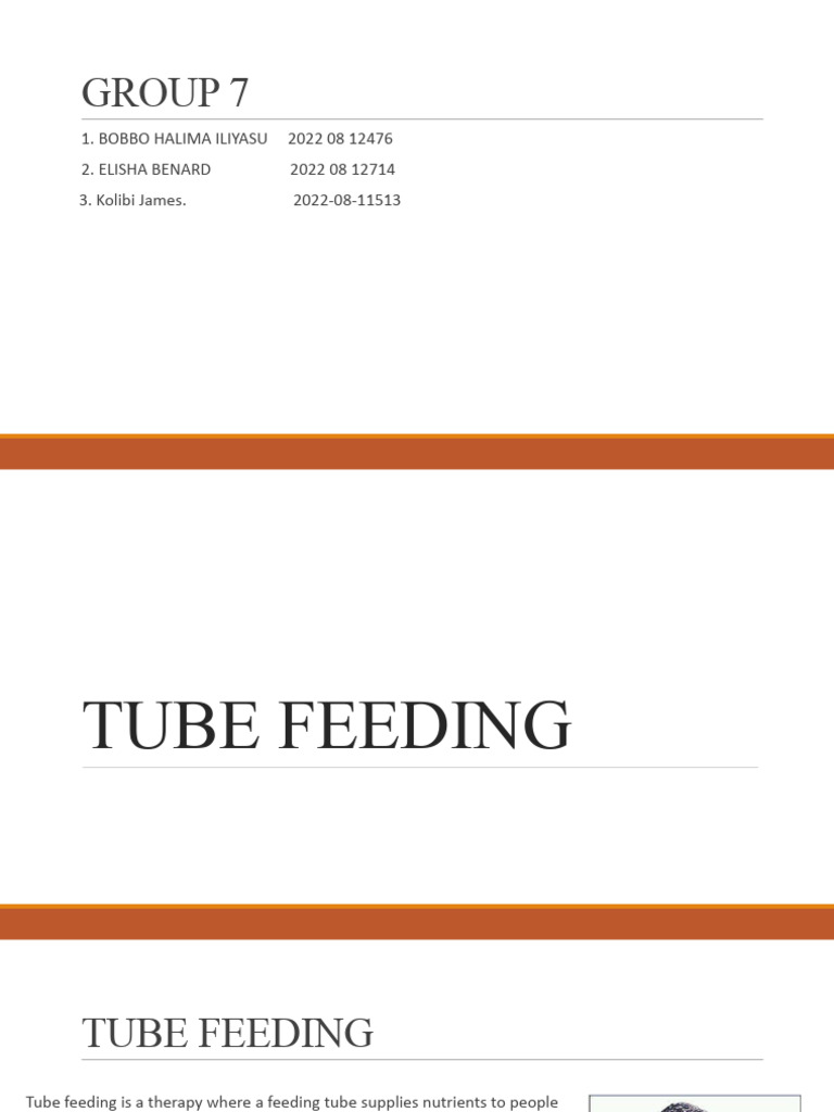 Tube Feeding | PDF | Gastrointestinal Tract | Neurological Disorders