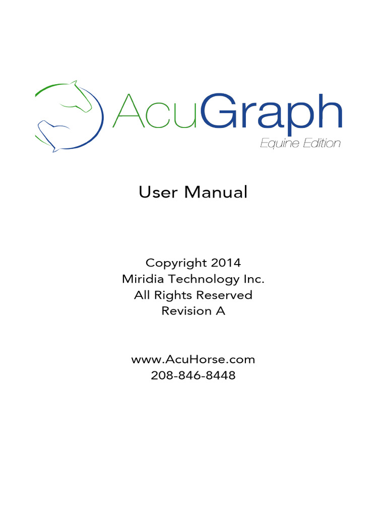 Acugraph User Manual - AcuGraph Equine Edition (PDFDrive) | PDF ...