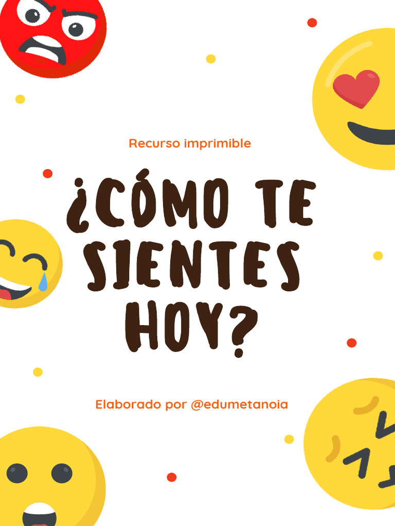 ¿Cómo Te Sientes Hoy | PDF