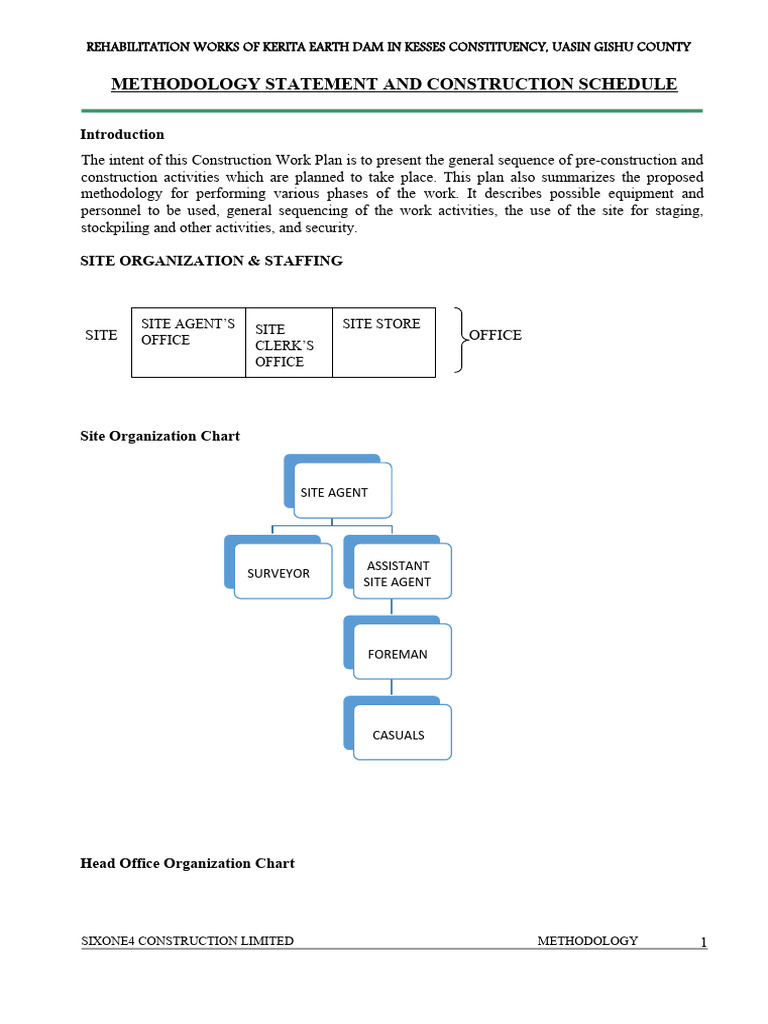 Methodology - Dam Works | PDF | Concrete | Dam