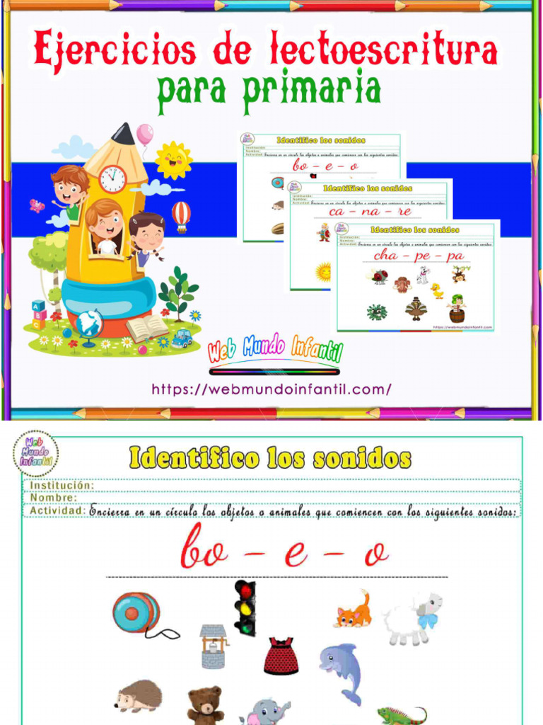 Ejercicios De Lectoescritura Para Primaria Pdf