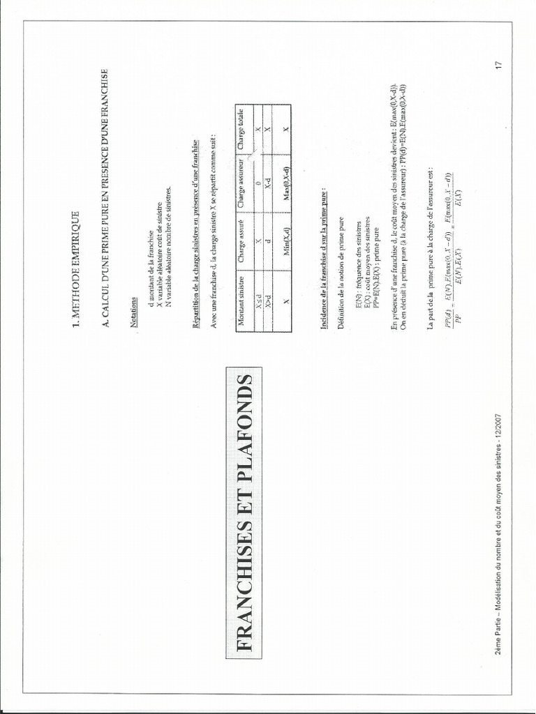 Iard - Applications - Franchises Et Plafonds | PDF