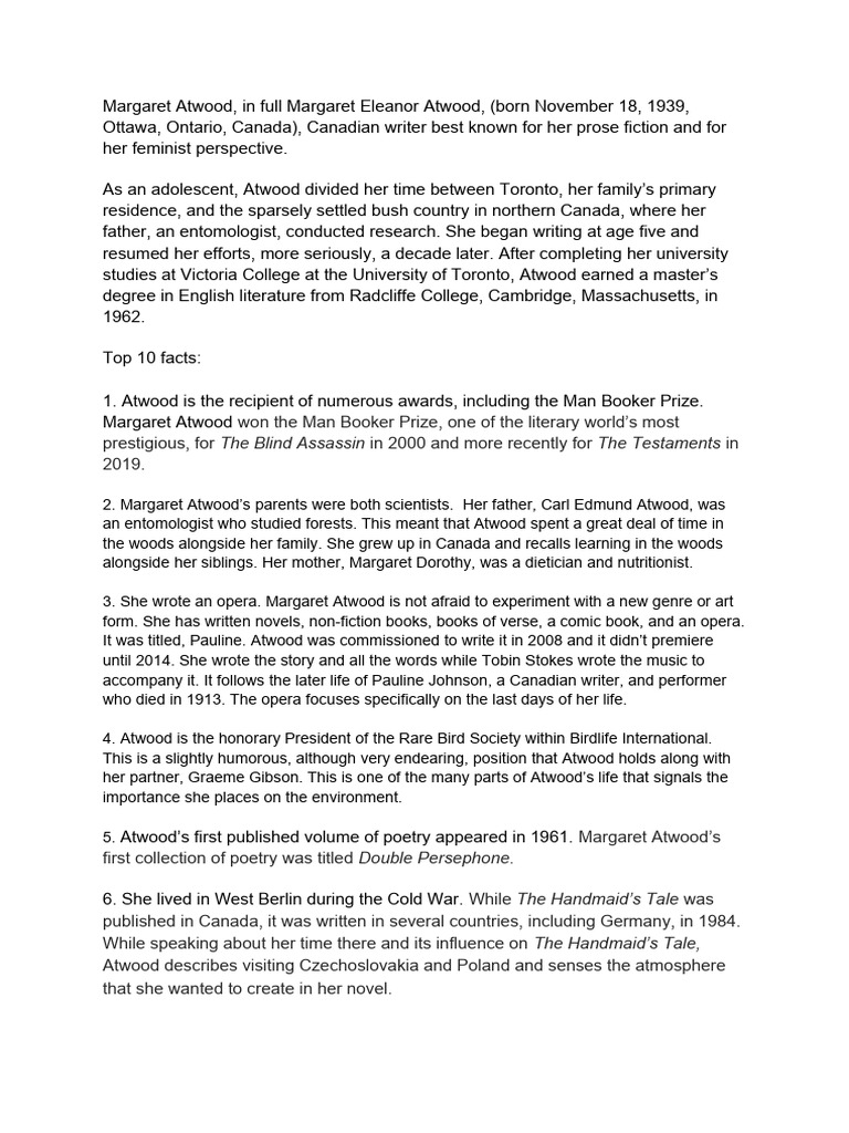 Margaret Atwood | PDF