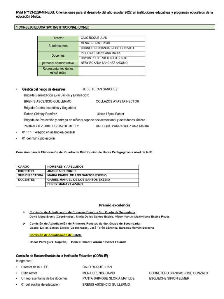 Comisiones 2022 | PDF