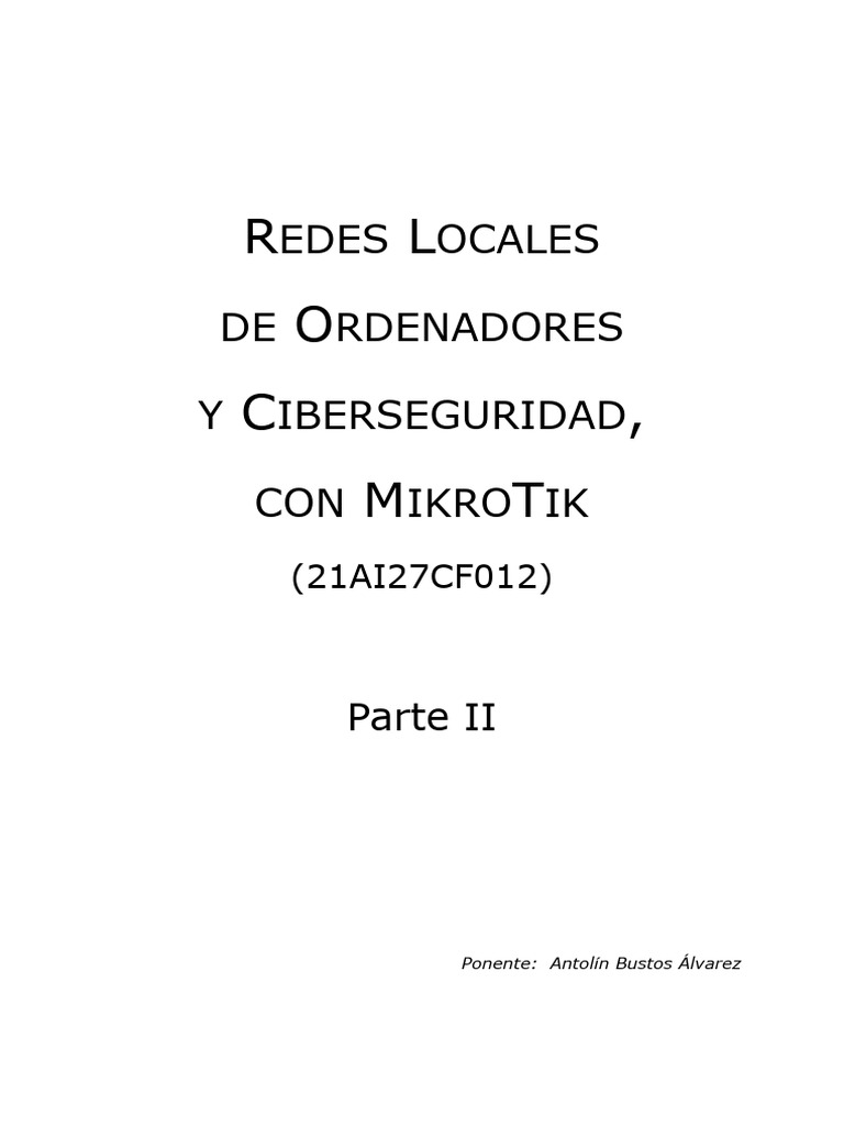 Teoría Curso 2 | PDF | Dirección IP | Yo Pv6