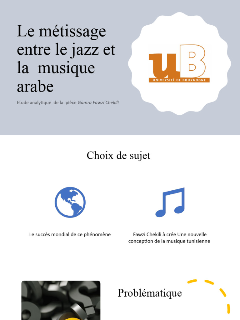 Métissage Jazz et Musique Arabe : Analyse Gamra | PDF | Mode (musique ...