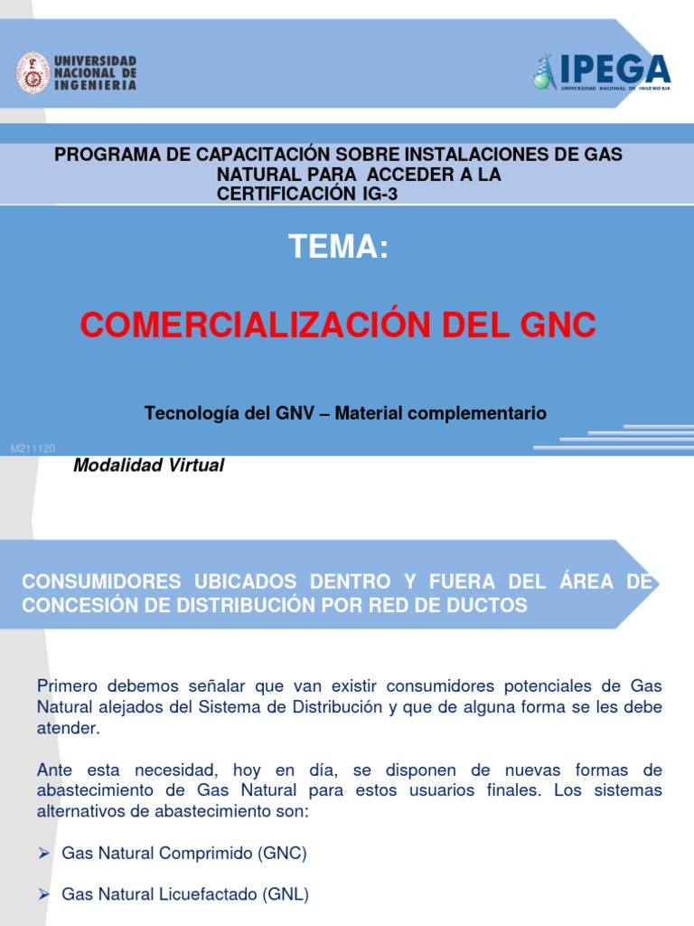 Tecnología Del GNV - GNC - Ipega | PDF | Transporte | Transporte por tubería