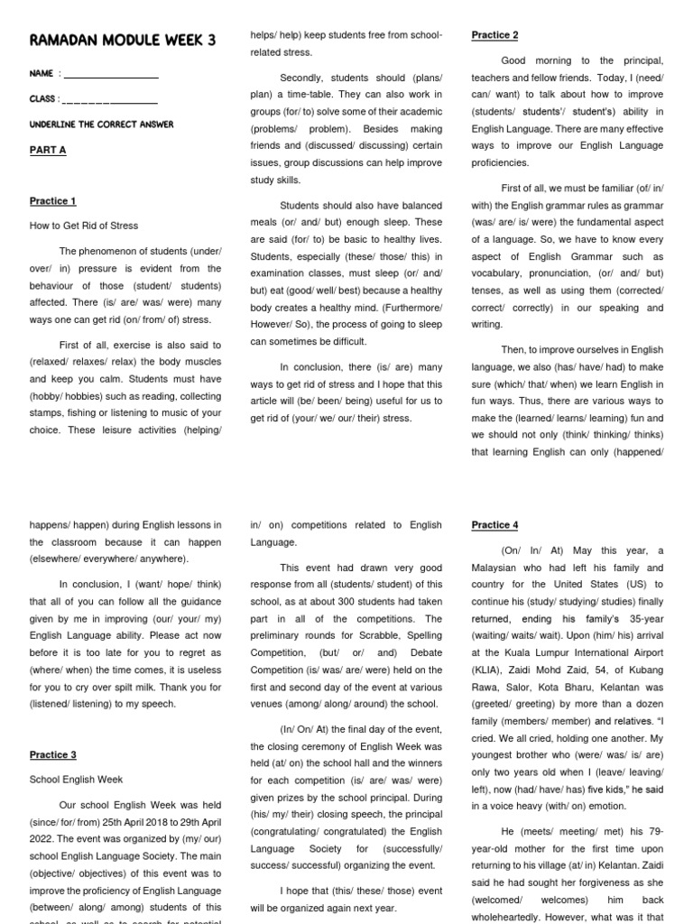 Module Ramadan 3 | PDF | English Language