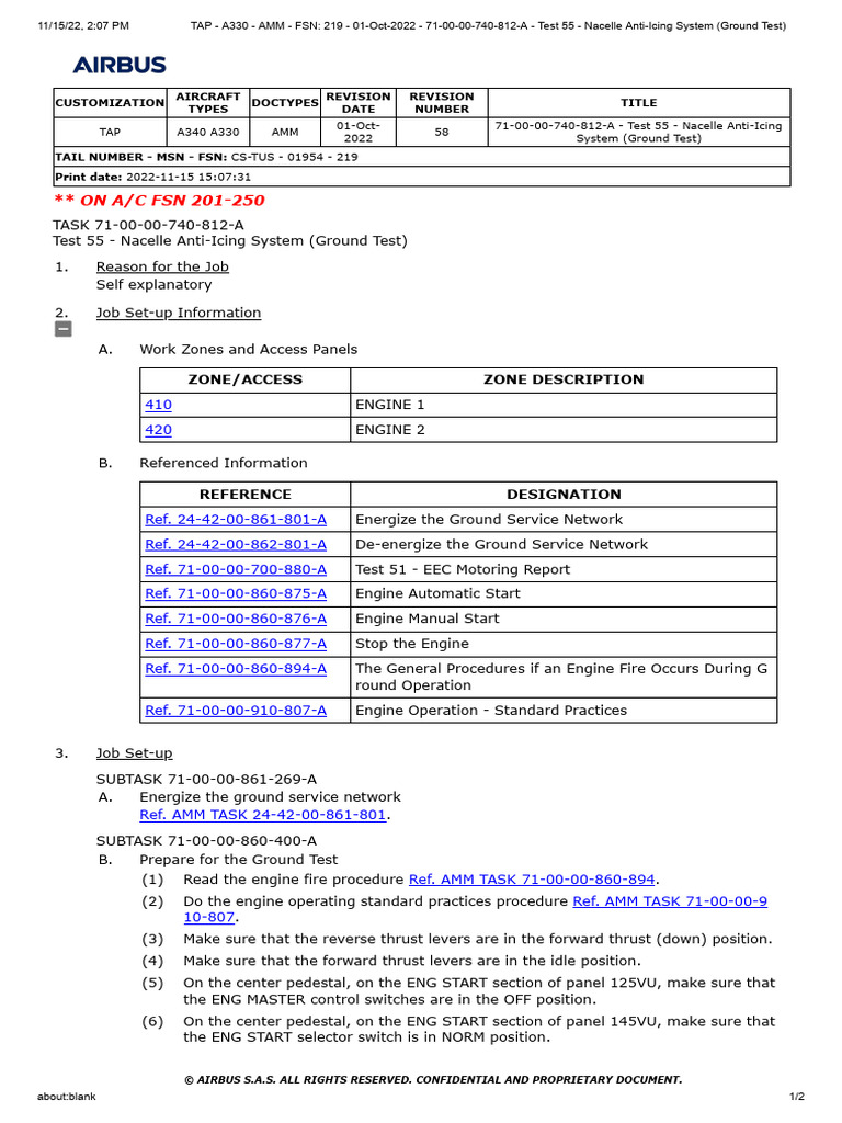 AMM 71-00-00-740-812-A - Test 55 - Nacelle Anti-Icing System (Ground ...