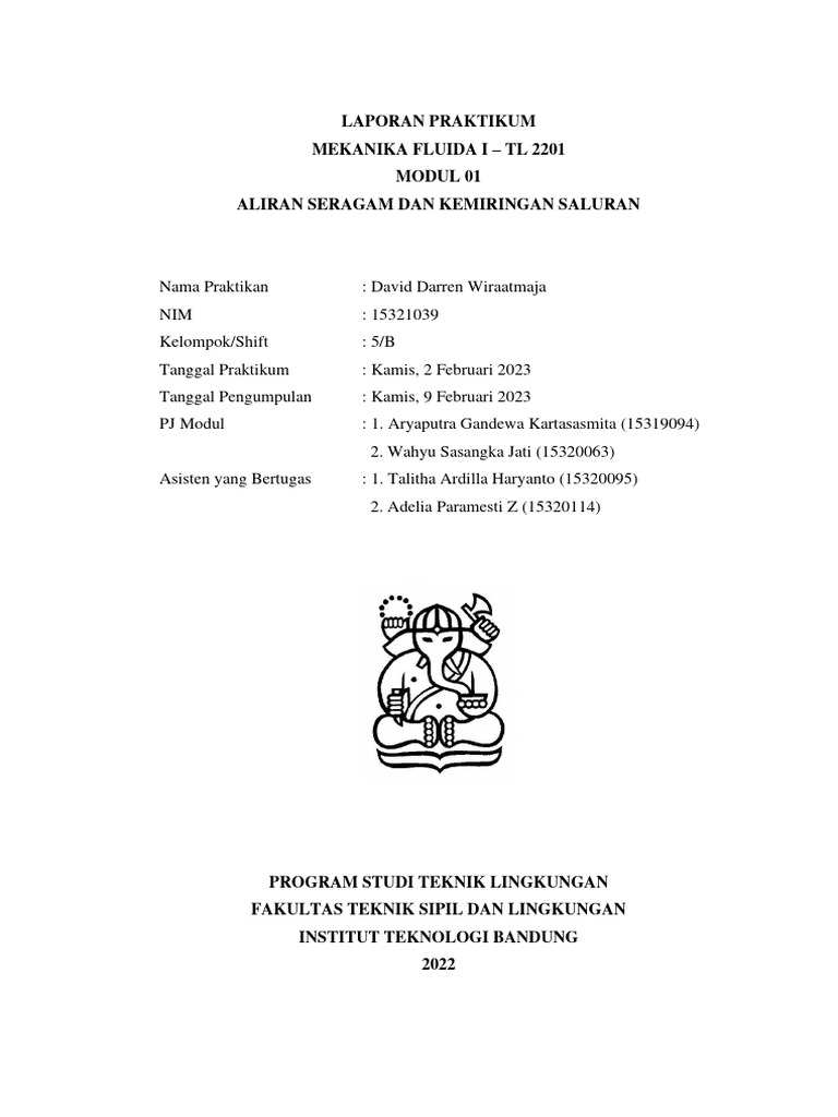 Mekflu 2 - 5B - David Darren Wiraatmaja - 15321039 - 01 | PDF