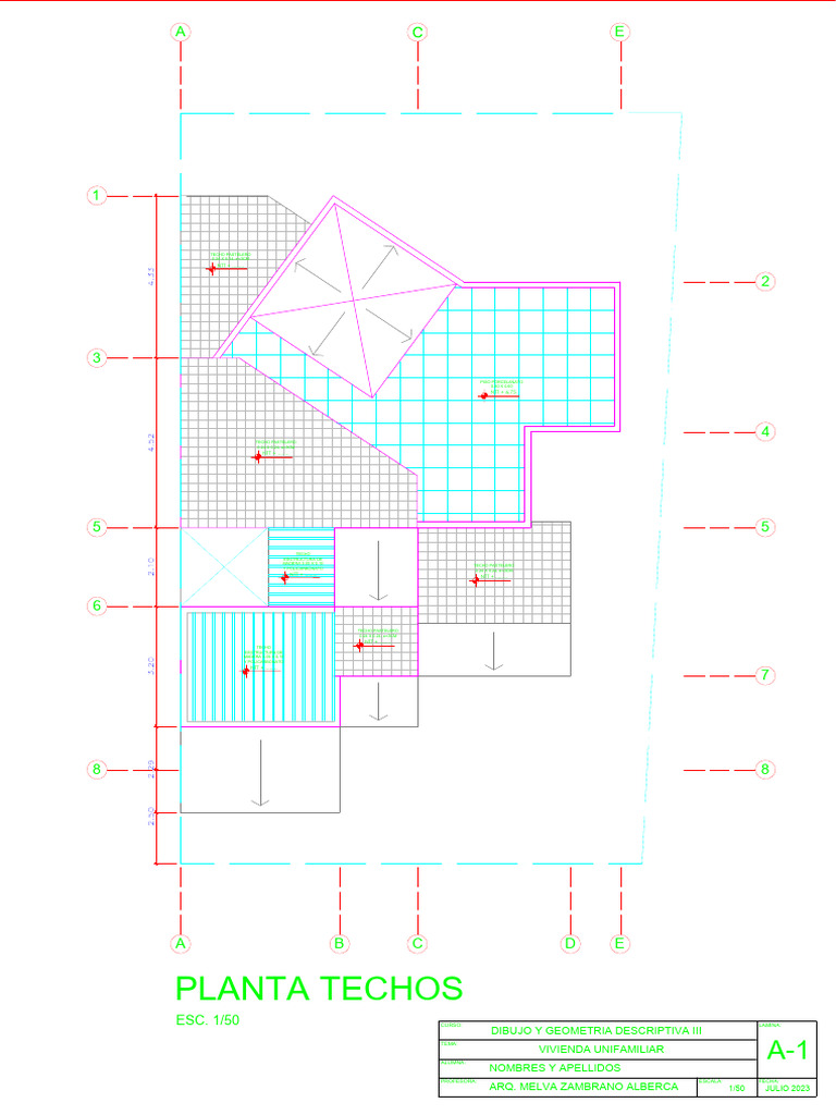 Diseño de Techo Pastelero en Vivienda | PDF