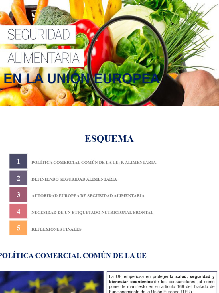 Seguridad Alimentaria en La Ue | PDF | Alimentos | Valores