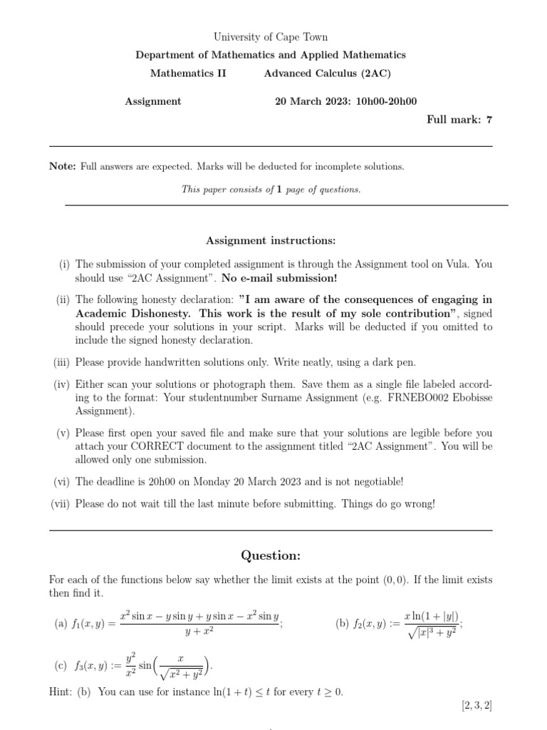 2AC Assignment | PDF