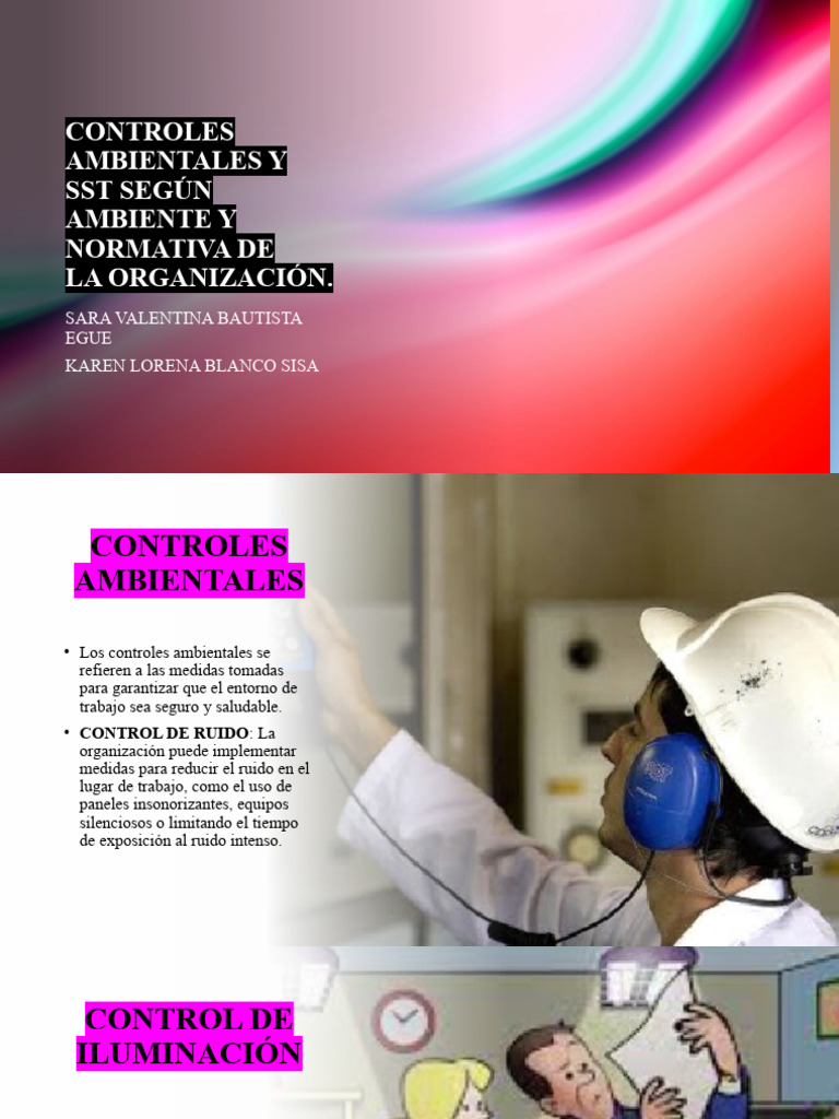 Controles Ambientales y SST Según Ambiente y Normativa | PDF