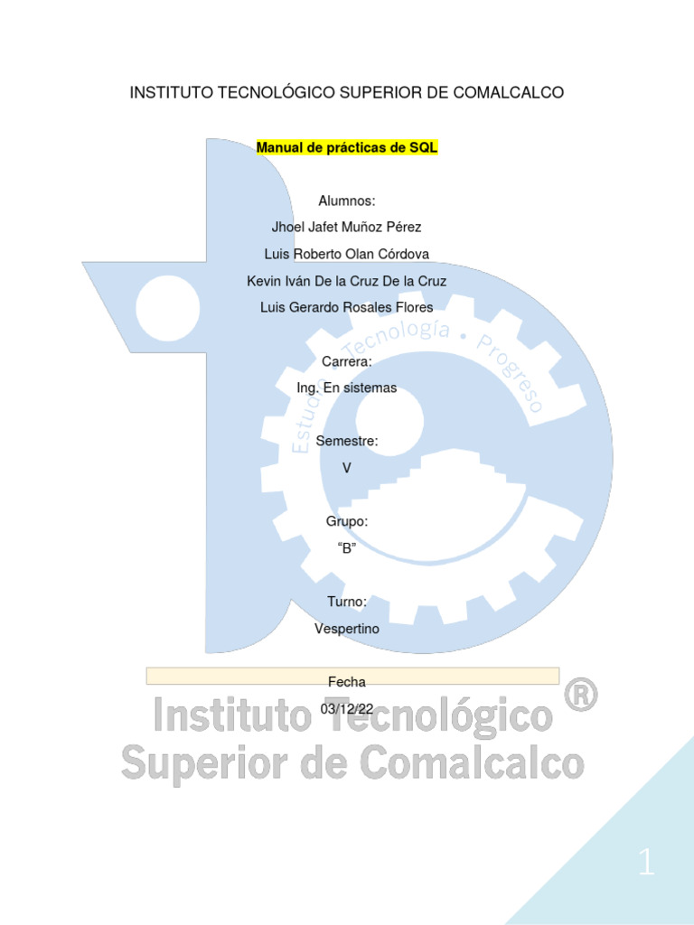 Manual de SQL | PDF | Bases de datos