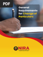 NIRA Change of Particulars Process | PDF | Law