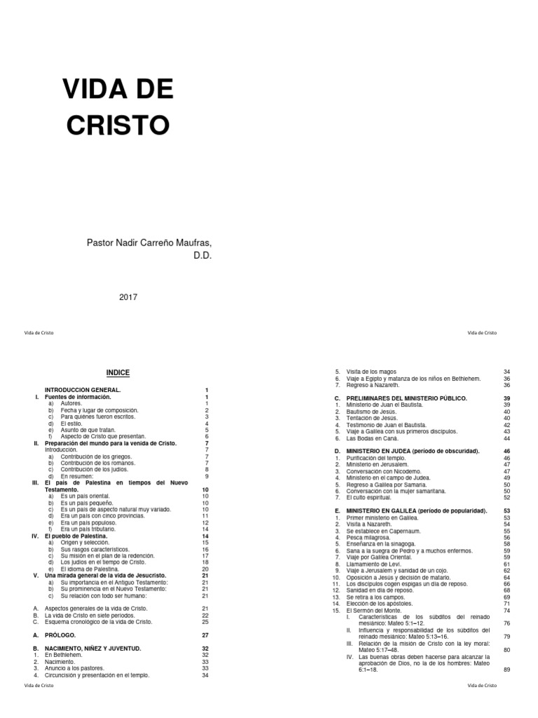 VIDA DE CRISTO - Impresión 2021 | PDF | Jesús | Evangelio de Mateo