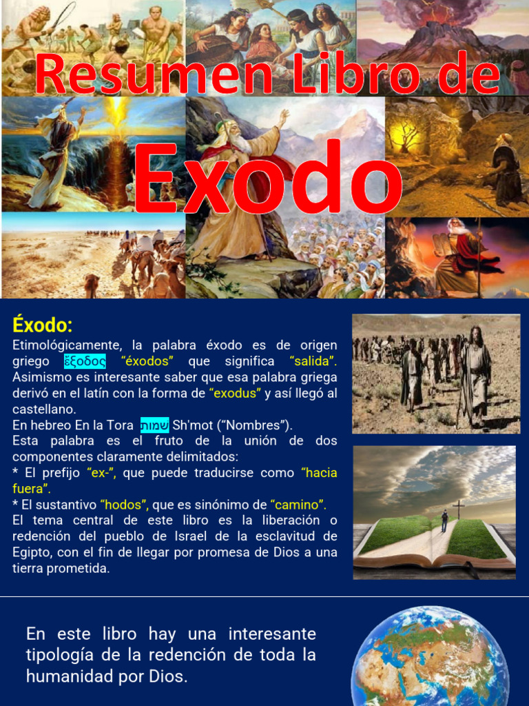 Estudio Resumen Exodo | PDF | Libro del éxodo | Moisés