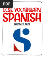 AQA GCSE Spanish Vocabulary | PDF | Sausage