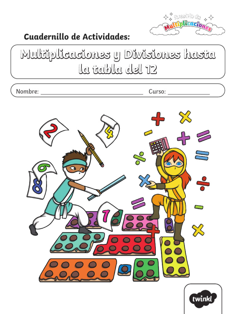 CL M 1692204227 Cuadernillo de Actividades Multiplicaciones y Divisiones Hasta La Tabla Del 12 ...