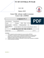 AAT Past Paper | PDF | Going Concern | Audit