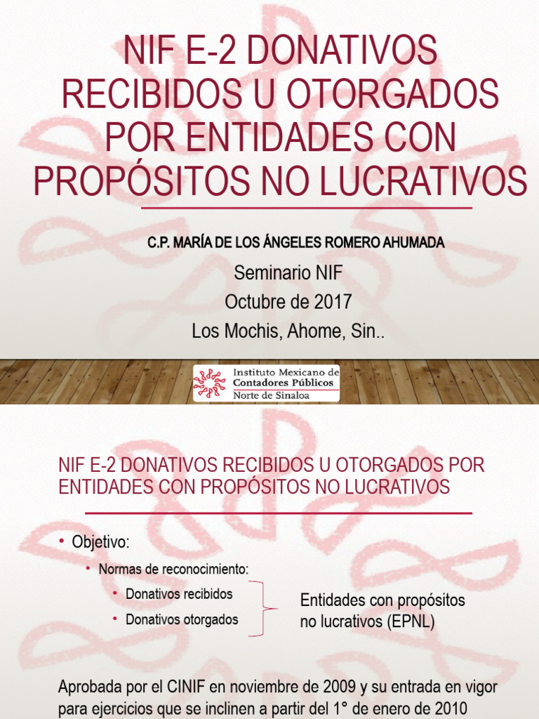 1710 NIF E-2 Donativos Recibidos U Otorgados Por Entidades Con ...