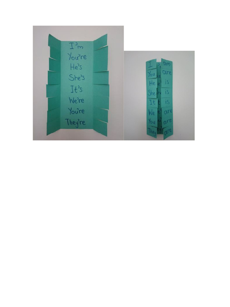 Verb To Be Craft | PDF