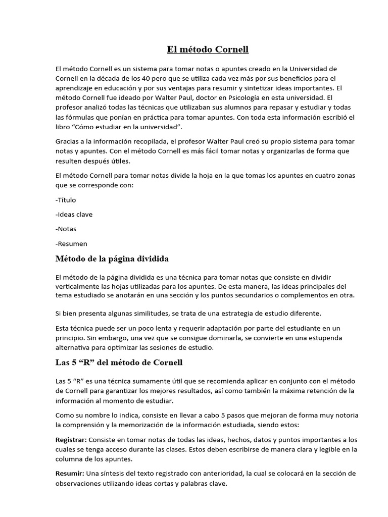 Tecnicas de Estudio | PDF | Habilidades de estudio | Aprendizaje