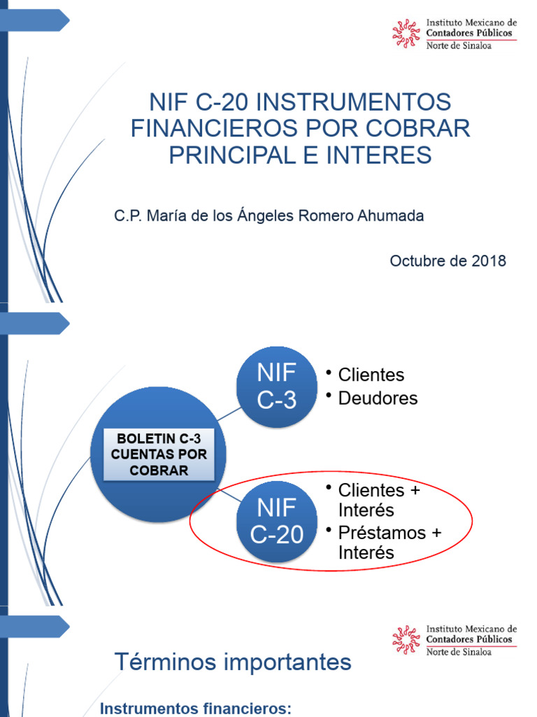 NIF C-20 (Práctico)-1 | PDF | Valoración (Finanzas) | Interés
