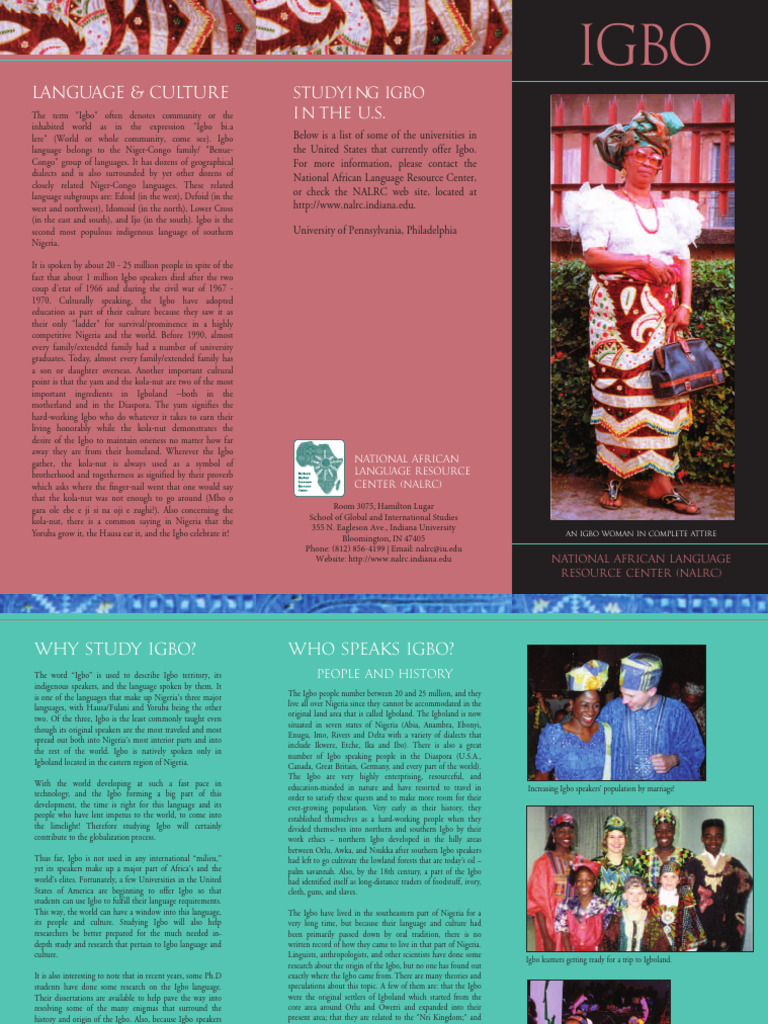 Igbo | PDF | Igbo People | Nigeria