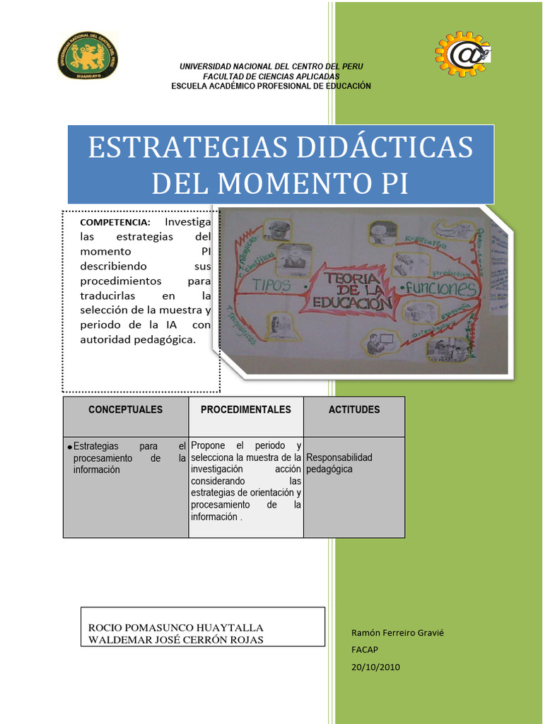 Estrategias Didácticas para Procesar Información | PDF | Aprendizaje ...