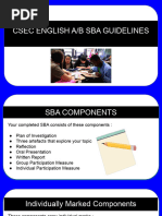 CSEC English SBA - Written Report | PDF | Cognition | Human Communication
