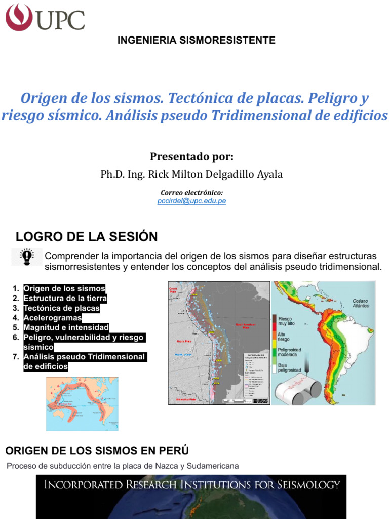 Semana 02 | Descargar gratis PDF | Temblores | Sismología