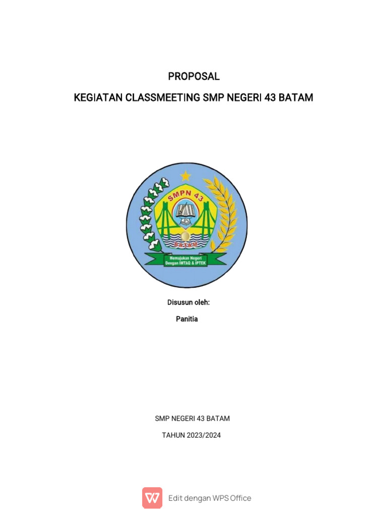 Proposal Classmeeting 20232024 | PDF