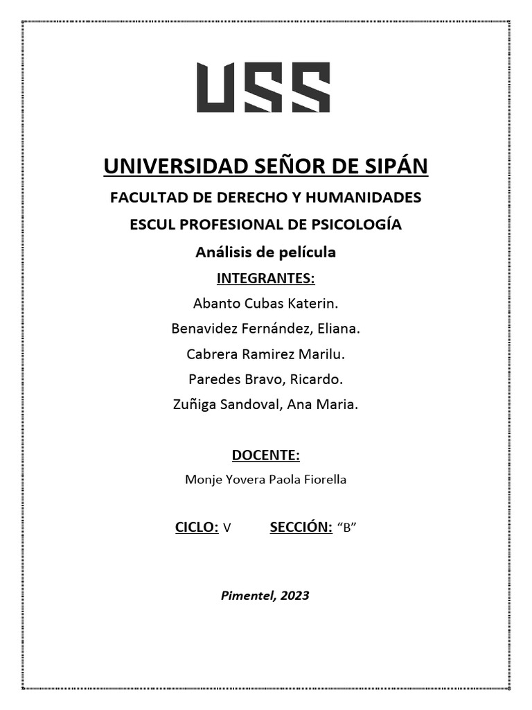 Analisis de Pelicula Ps o | PDF | Liderazgo | Business