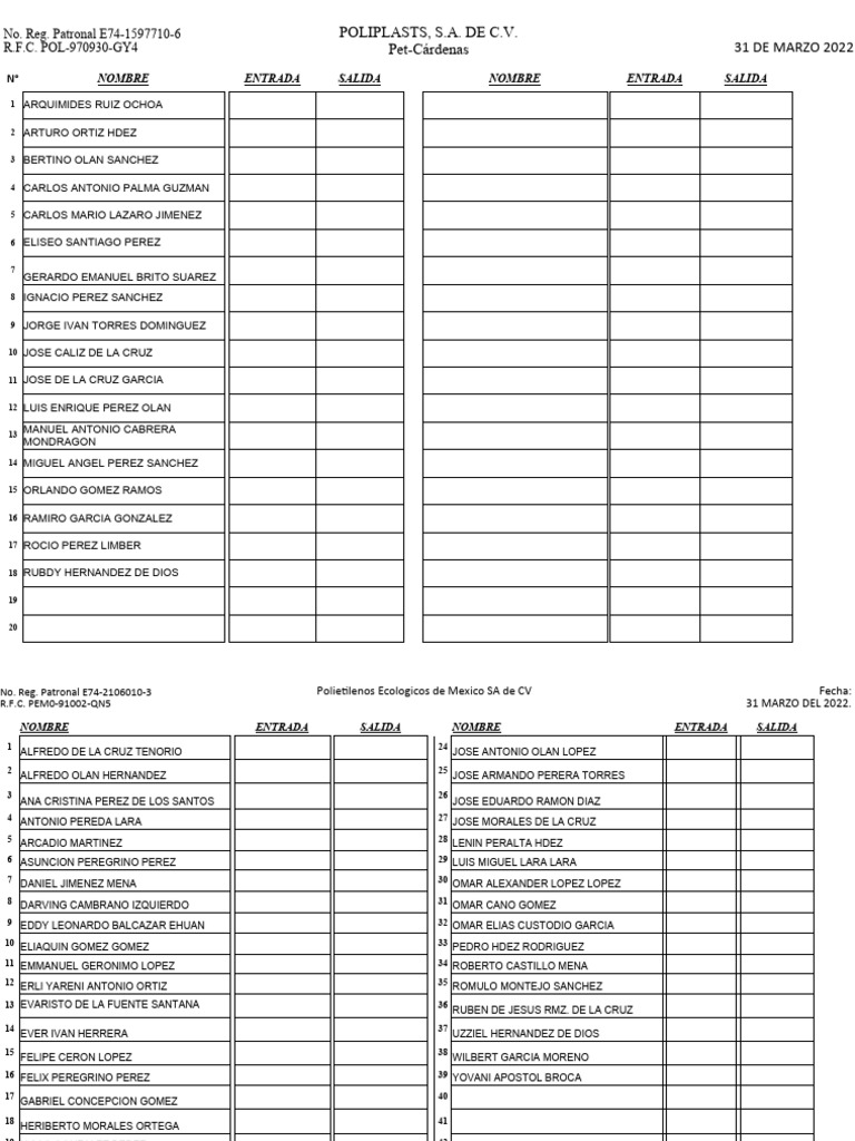 Asistencia Pet-2019 Julio No Actualizada | PDF
