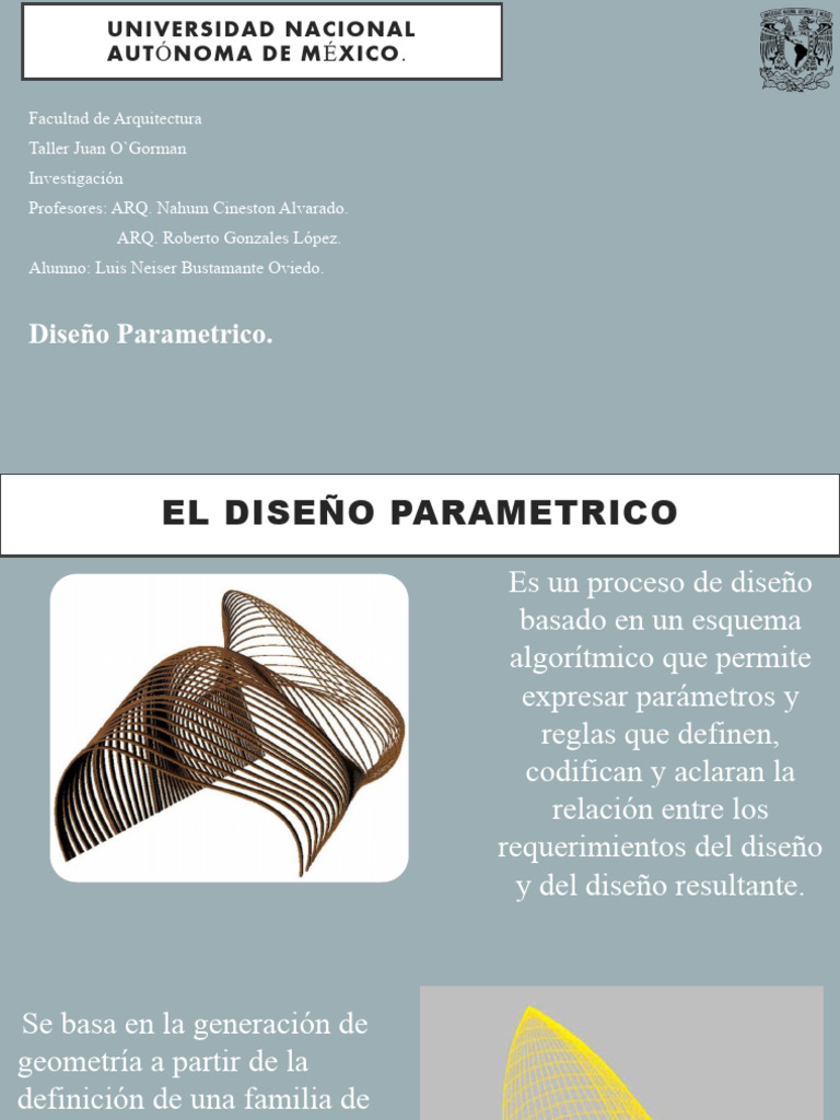 Diseño Parametrico | PDF