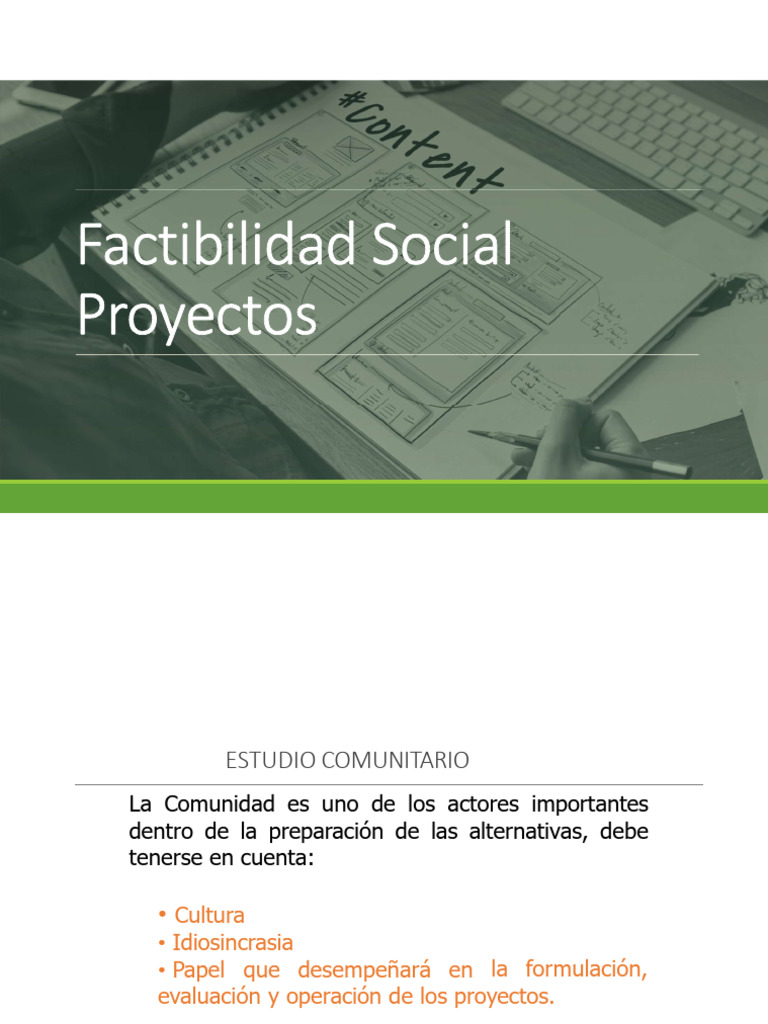 Factibilidad Social en Proyectos Comunitarios | PDF | Género y ...