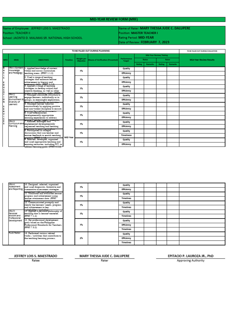 MRF 2023 | PDF | Educational Assessment | Learning