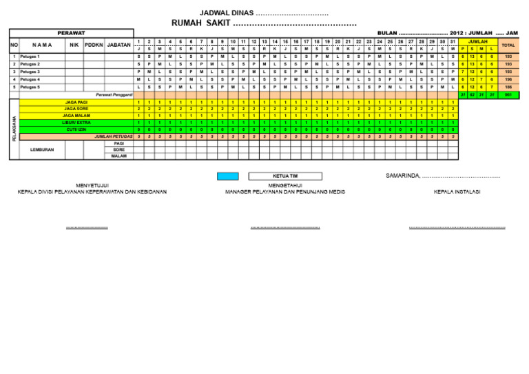 Contoh-Form-Jadwal-Dinas | PDF