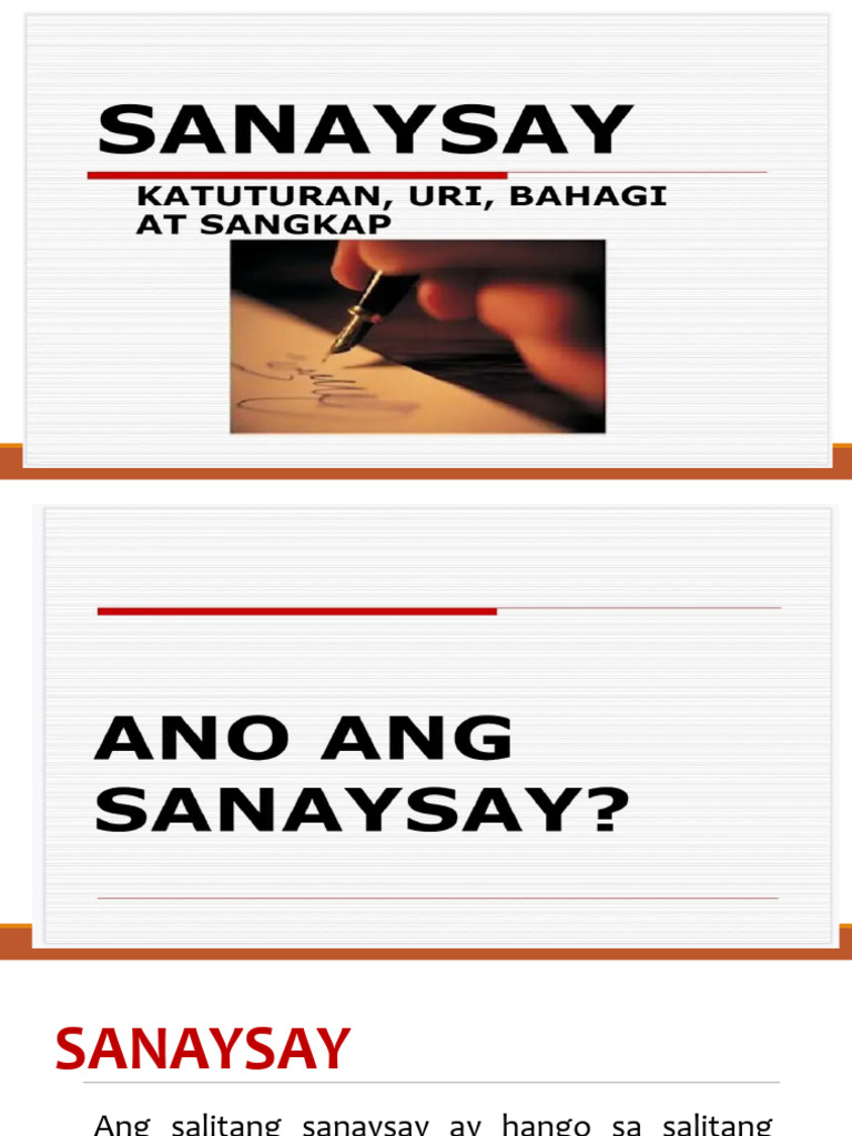 SANAYSAY | PDF