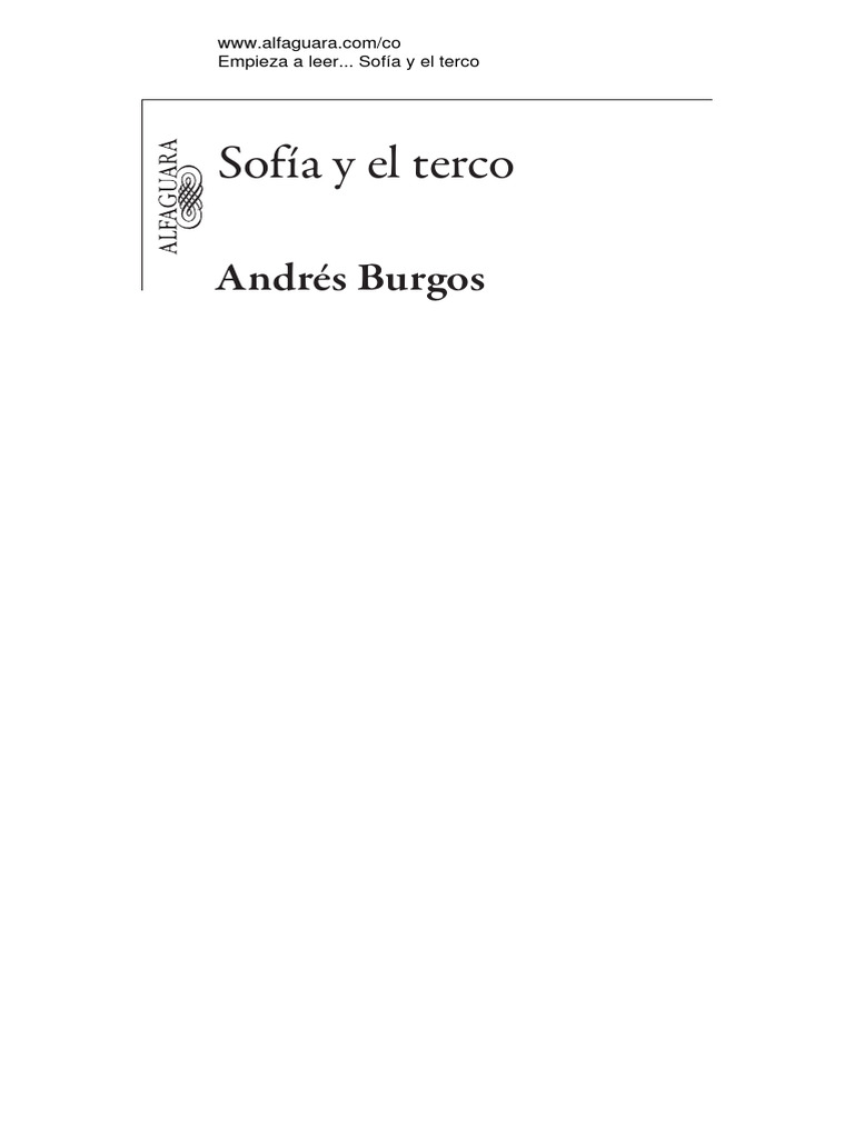Primeras Paginas Sofi Terco | PDF
