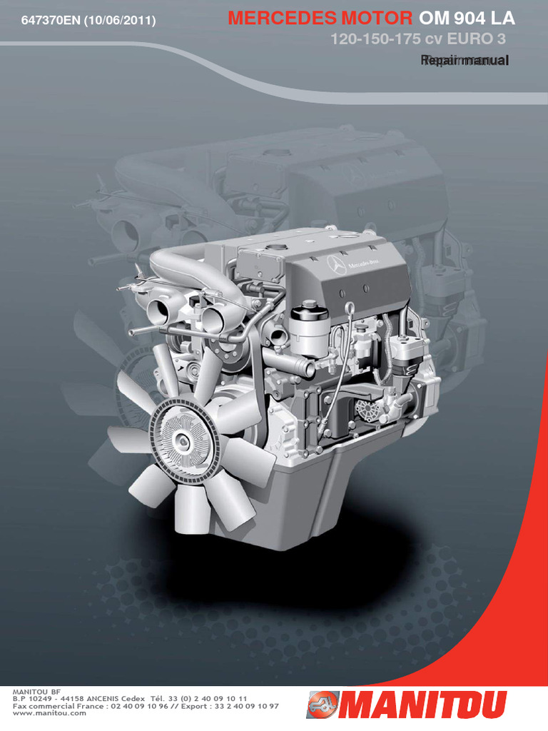 Manual Motor Mercedes Benz 904 Compressed Comprimido | PDF