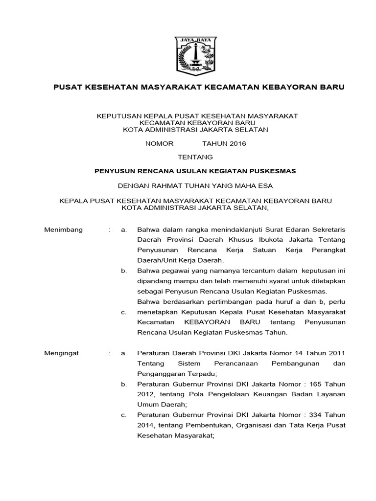 SK Penyusun Ruk | PDF