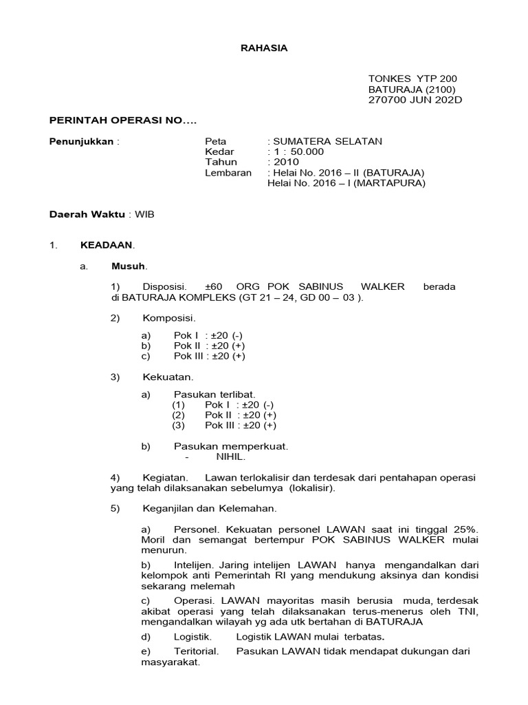 Contoh Po Omsp | PDF