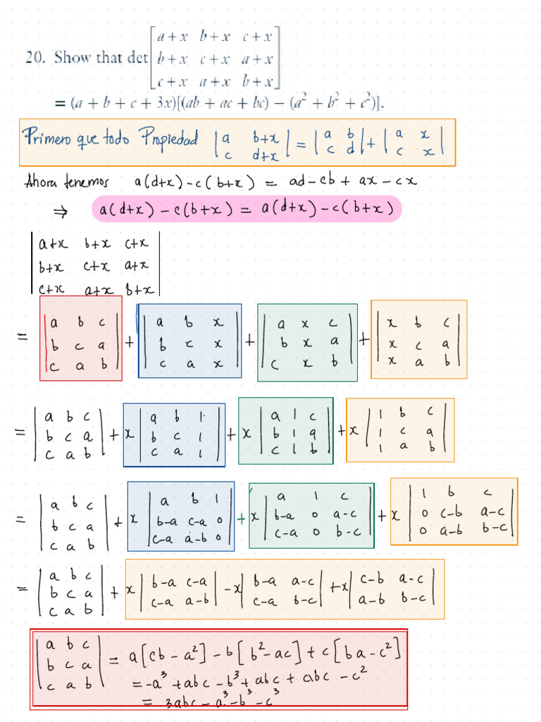 Mat 105 Ejemplo Determinante | PDF