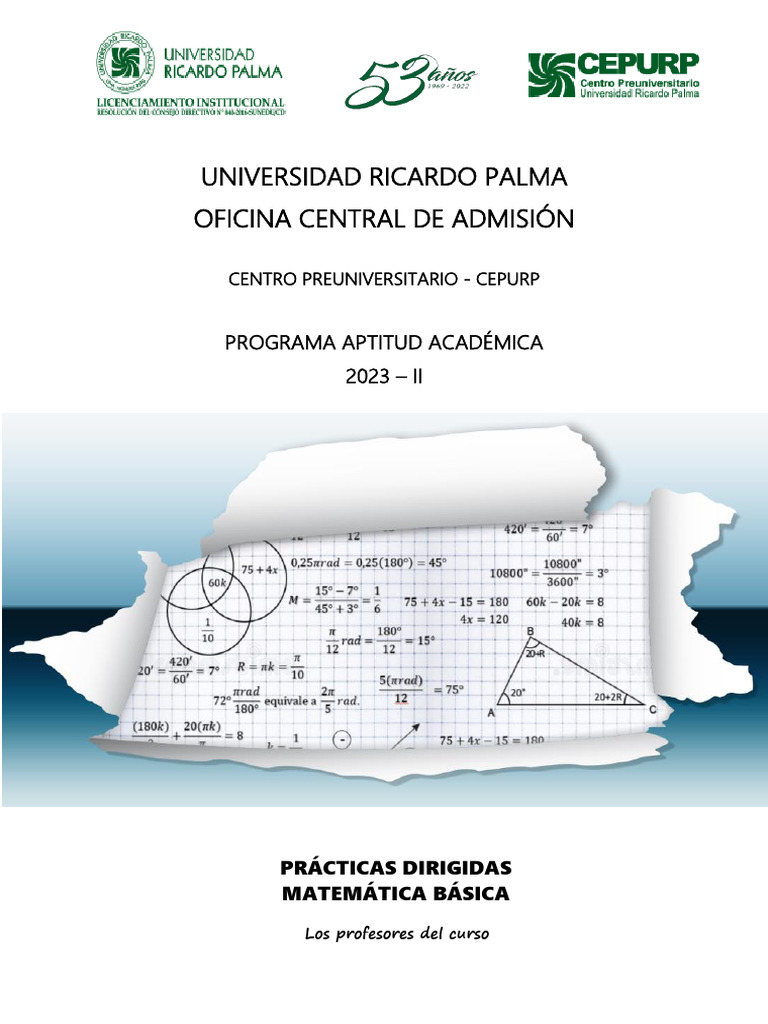 Prácticas - Matemática Básica - 2023 | PDF | Triángulo | Geometria clasica