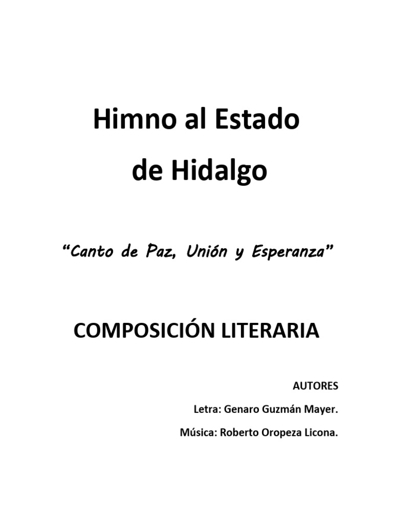 Himno Hidalgo | PDF