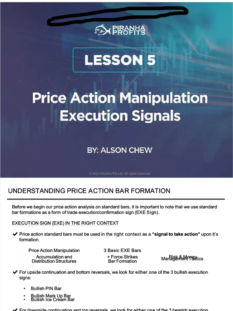 Price-Action-Manipulation-Execution-Signals 1 | PDF