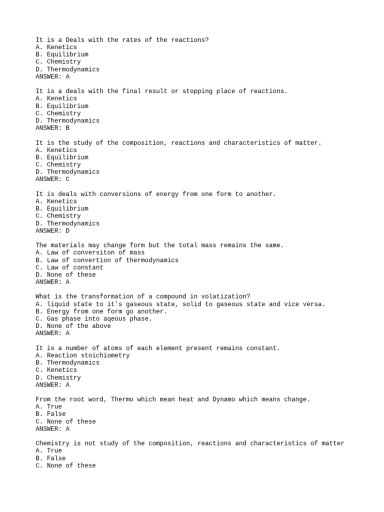 Quiz 3 Aiken Format | PDF | Chemistry | Chemical Reactions